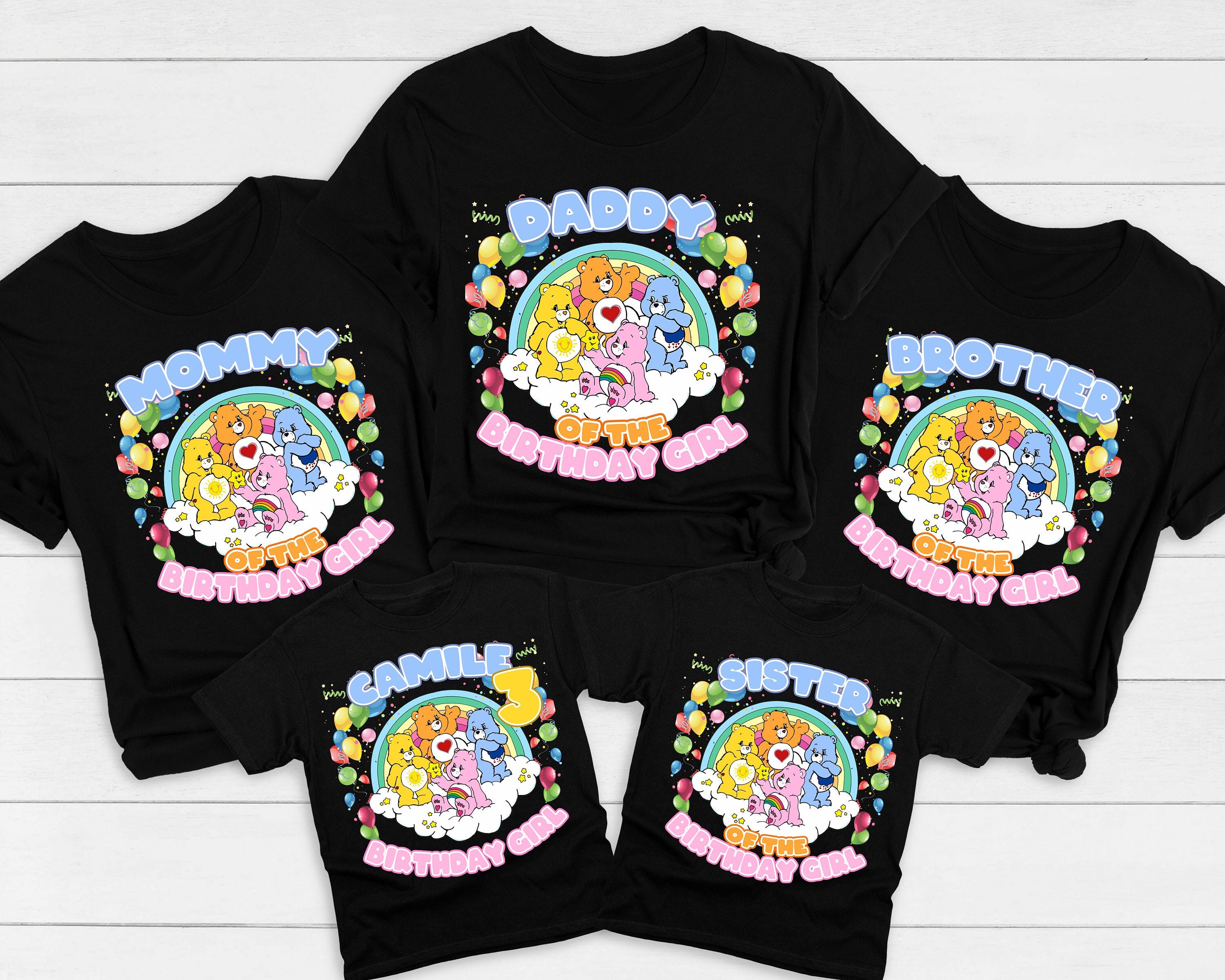 Personalized Care Bears Birthday Shirt Custom Care Bears - Etsy
