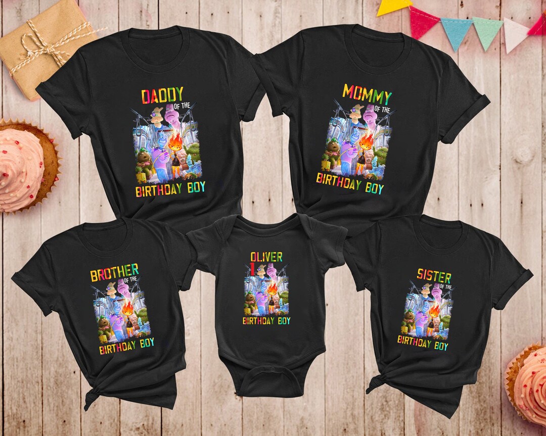 Custom Elemental Birthday Shirt, Elemental Family Shirt, Elemental ...