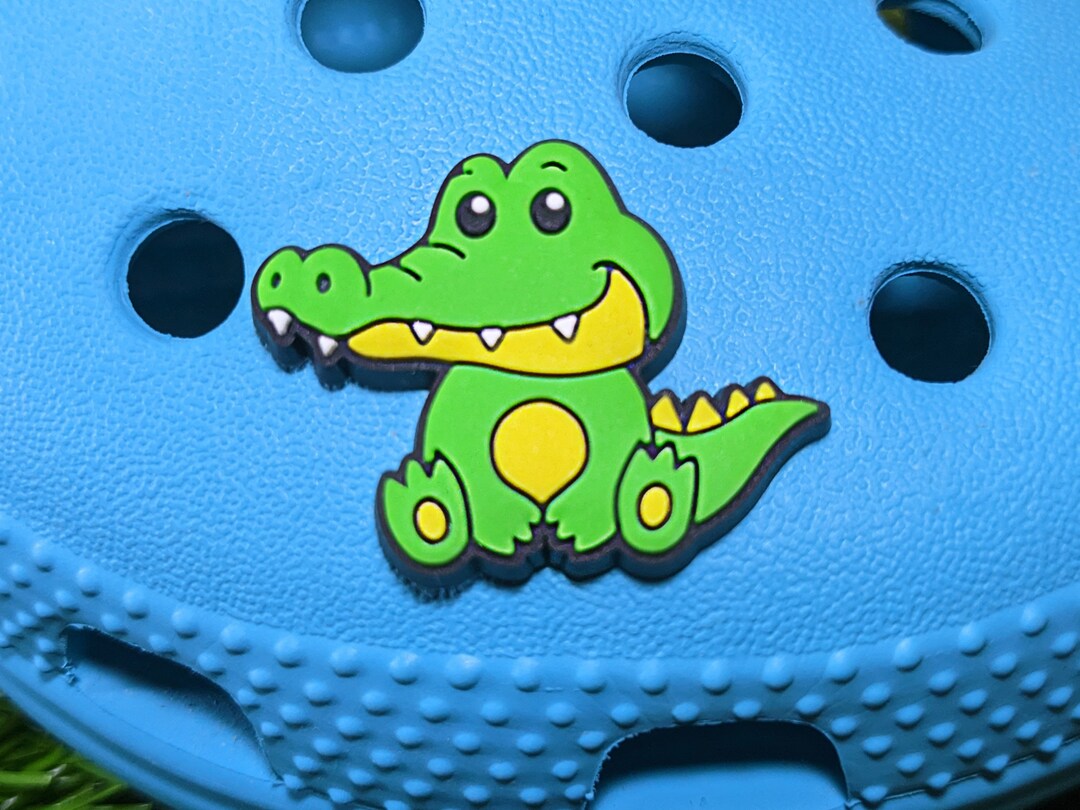 Cute Crocodile Shoe Charm, Independently Made to Fit Crocs and Similar ...