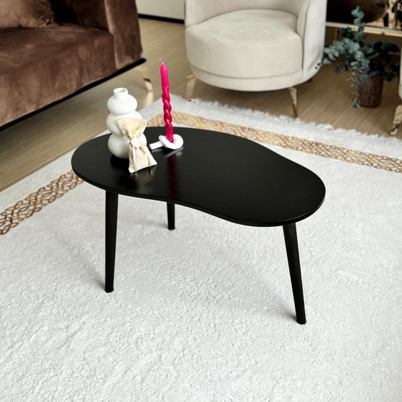 Organic Low Wood Table - Etsy UK