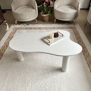 Wooden Coffee Table, Modern Style Coffee Table, Tooth Shape Coffee ...