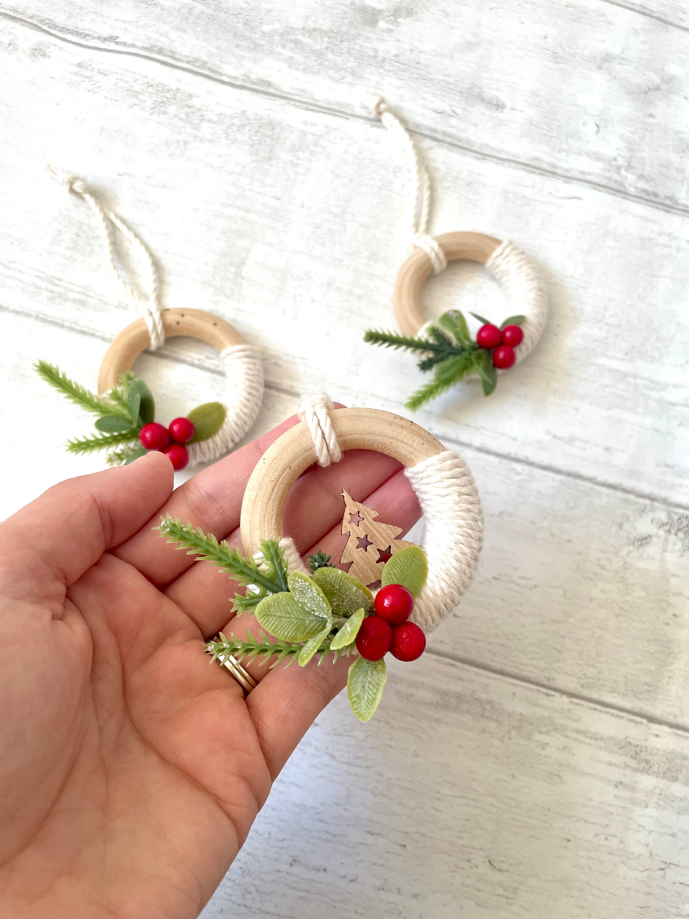 Macrame Christmas Decorations Macrame Christmas Ornament Rustic ...
