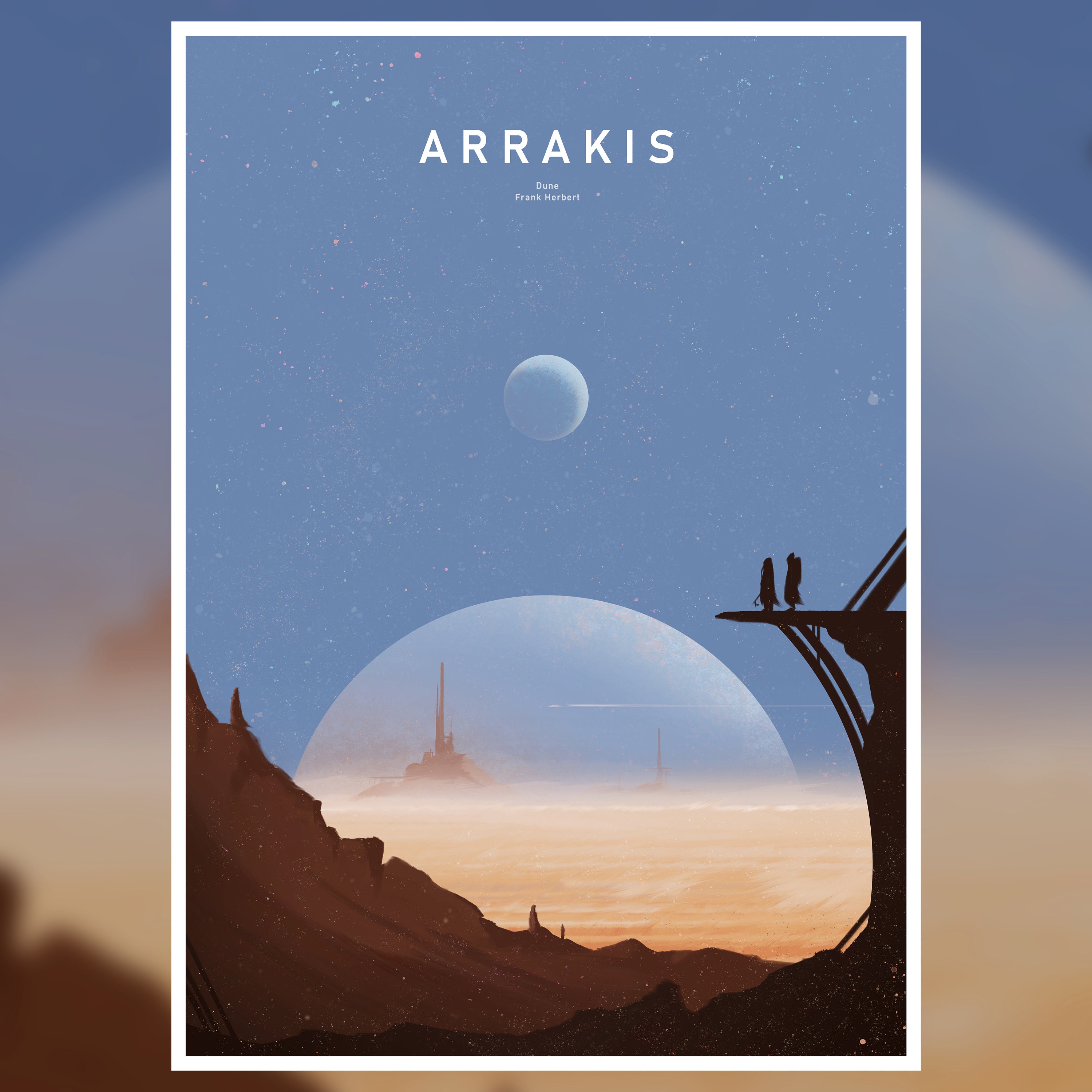 Arrakis Art Print From the WORLDS Series - Etsy UK