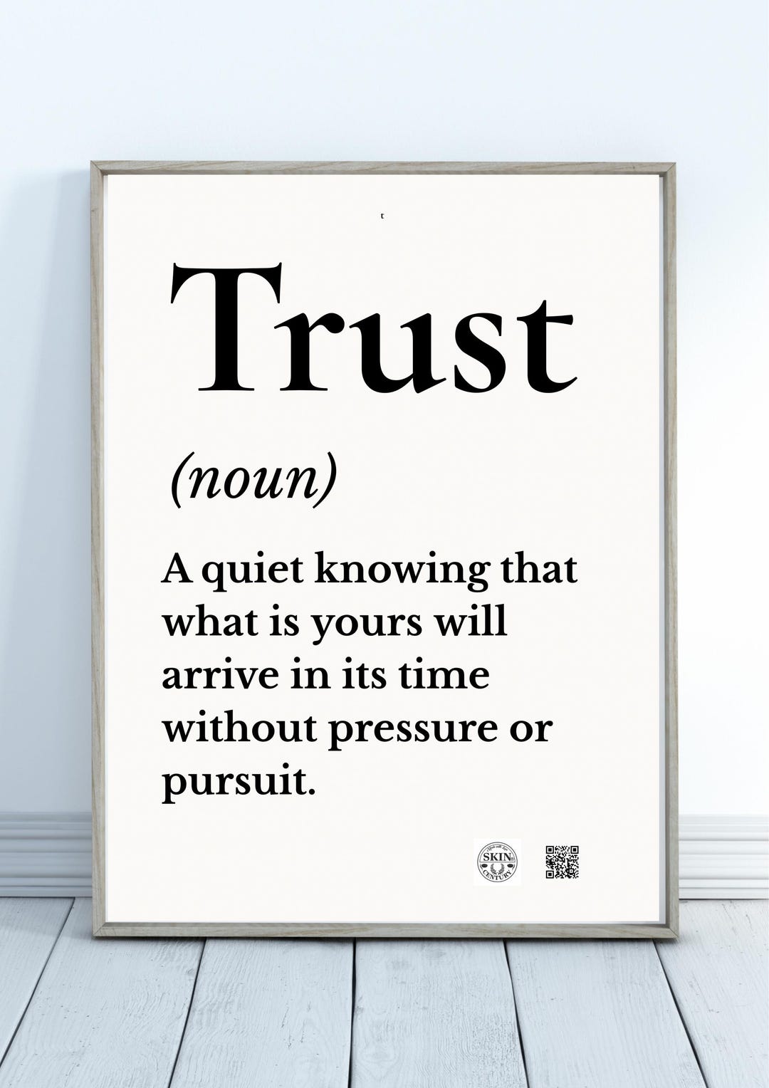 TRUST Printable Wall Art | Minimalist Neutral Decor | Calm Mindfulness ...