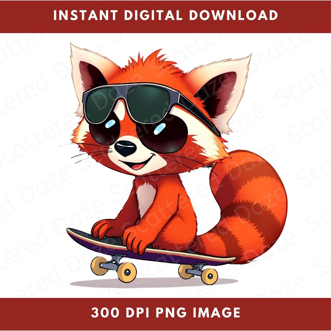Cute Red Panda Clipart, Red Panda PNG, Red Panda Shirt Image, Animal ...