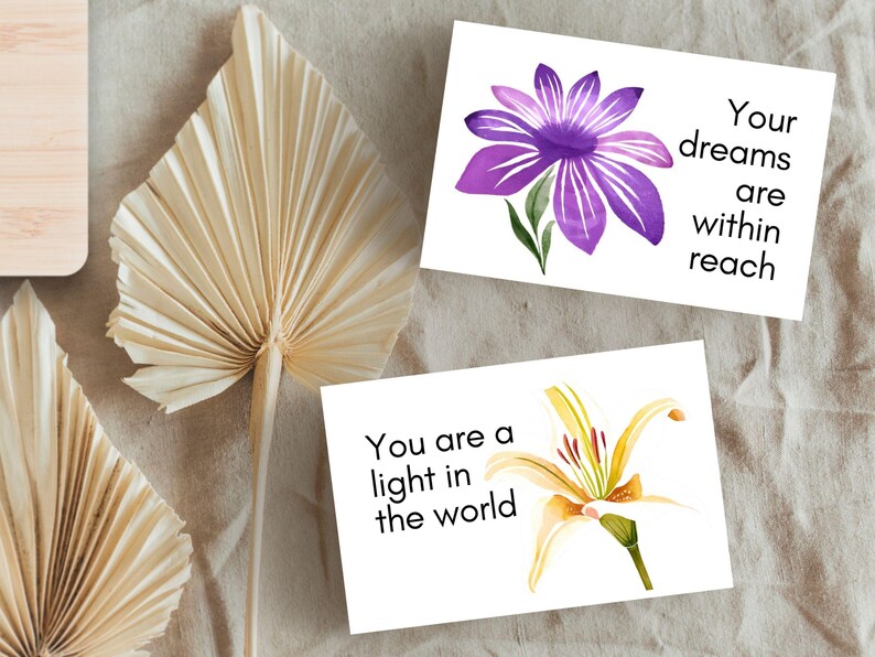 Printable Gratitude Cards, Words of Encouragement, Affirmation Cards to ...