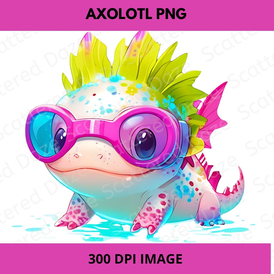 Axolotl PNG, Cool Axolotl, Cute Axolotl Clipart, Axolotl Tshirt Design ...
