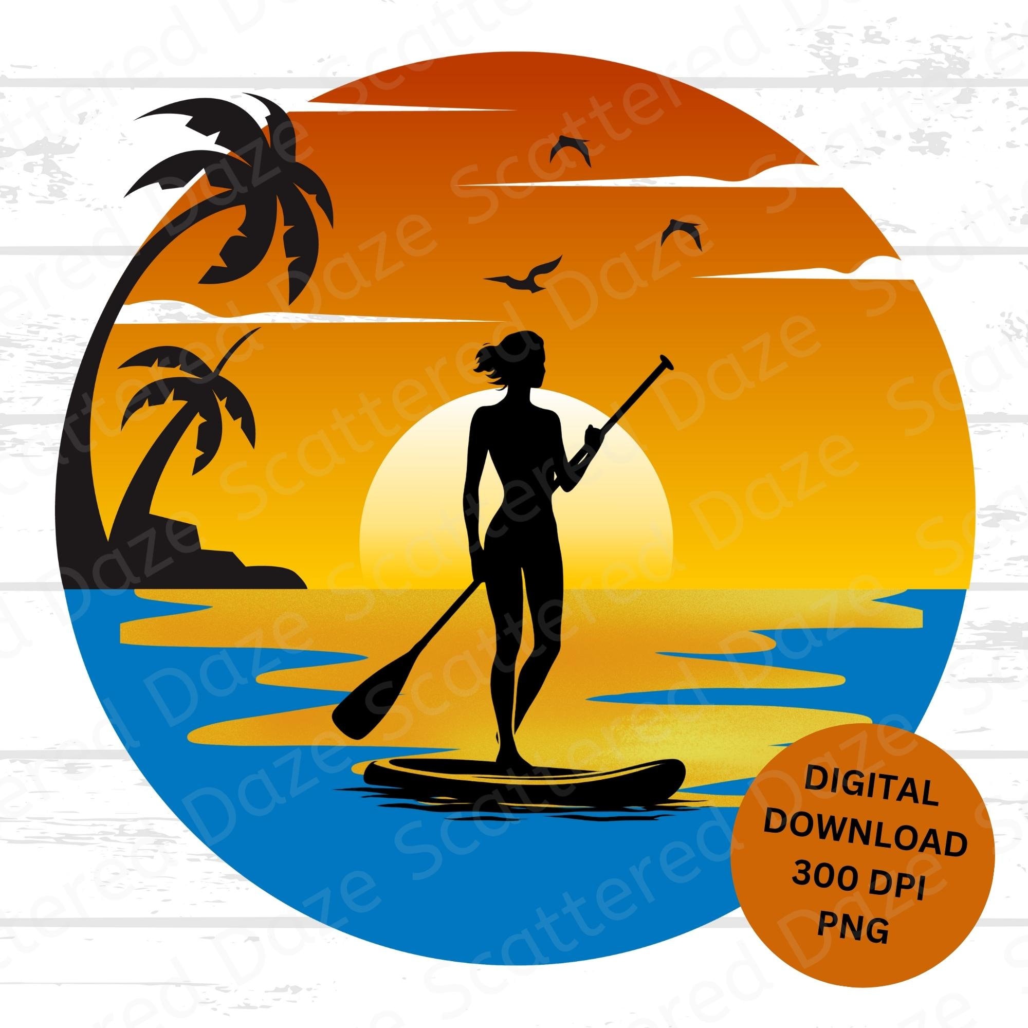Paddleboard PNG, Paddle Boarder PNG, Stand up Paddle Board Shirt Image ...