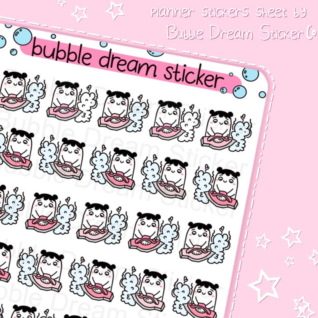 Ironing Emotis Iron Printable Planner Stickers, Chores Planner Stickers ...