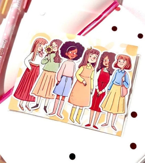 Cute Girl Stickers fashion Girl Stickers Bullet Journal Bujo - Etsy