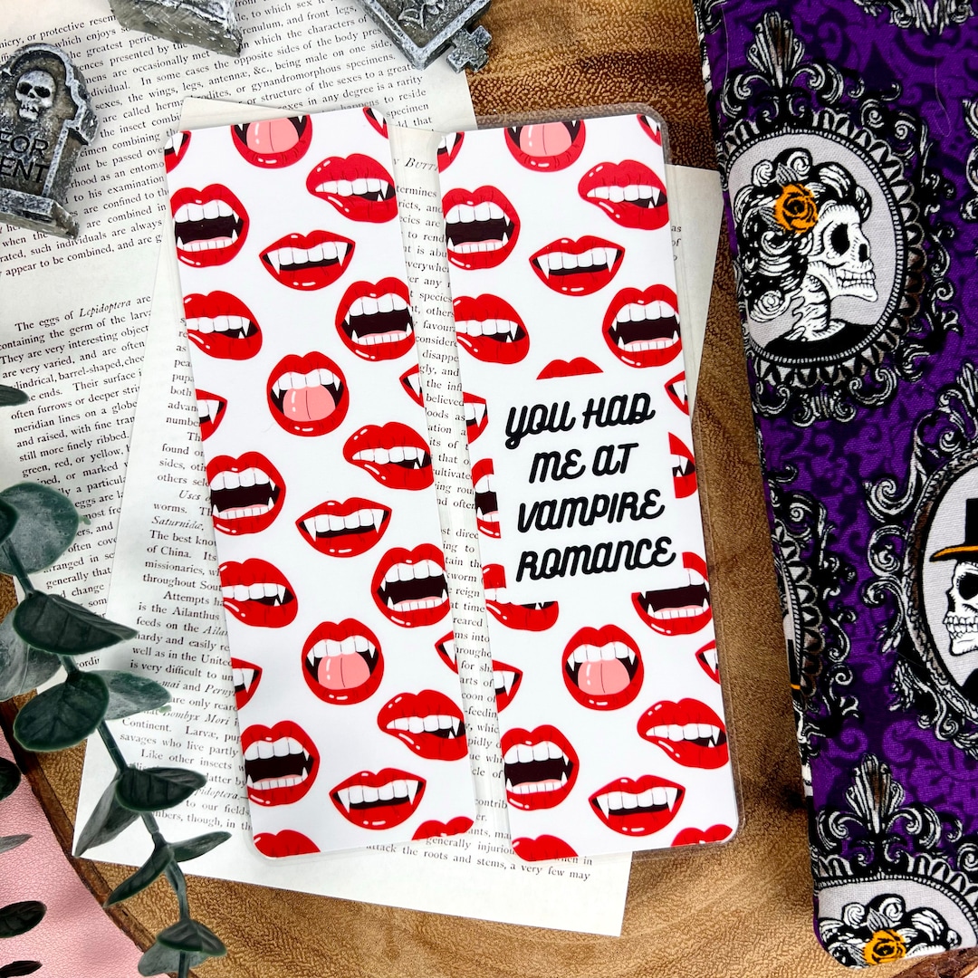 You Had Me at Vampire Bookmark Gift for Book Lovers Cute Reader Tassel ...