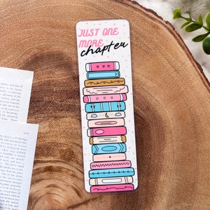Just One More Chapter Bookmark | Gift for Book Lover, Personalized ...