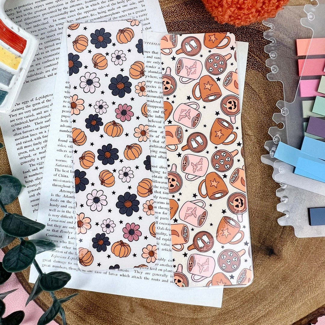 Dark Fall Vibes Bookmark Gift for Book Lovers Cute Reader Tassel Autumn ...