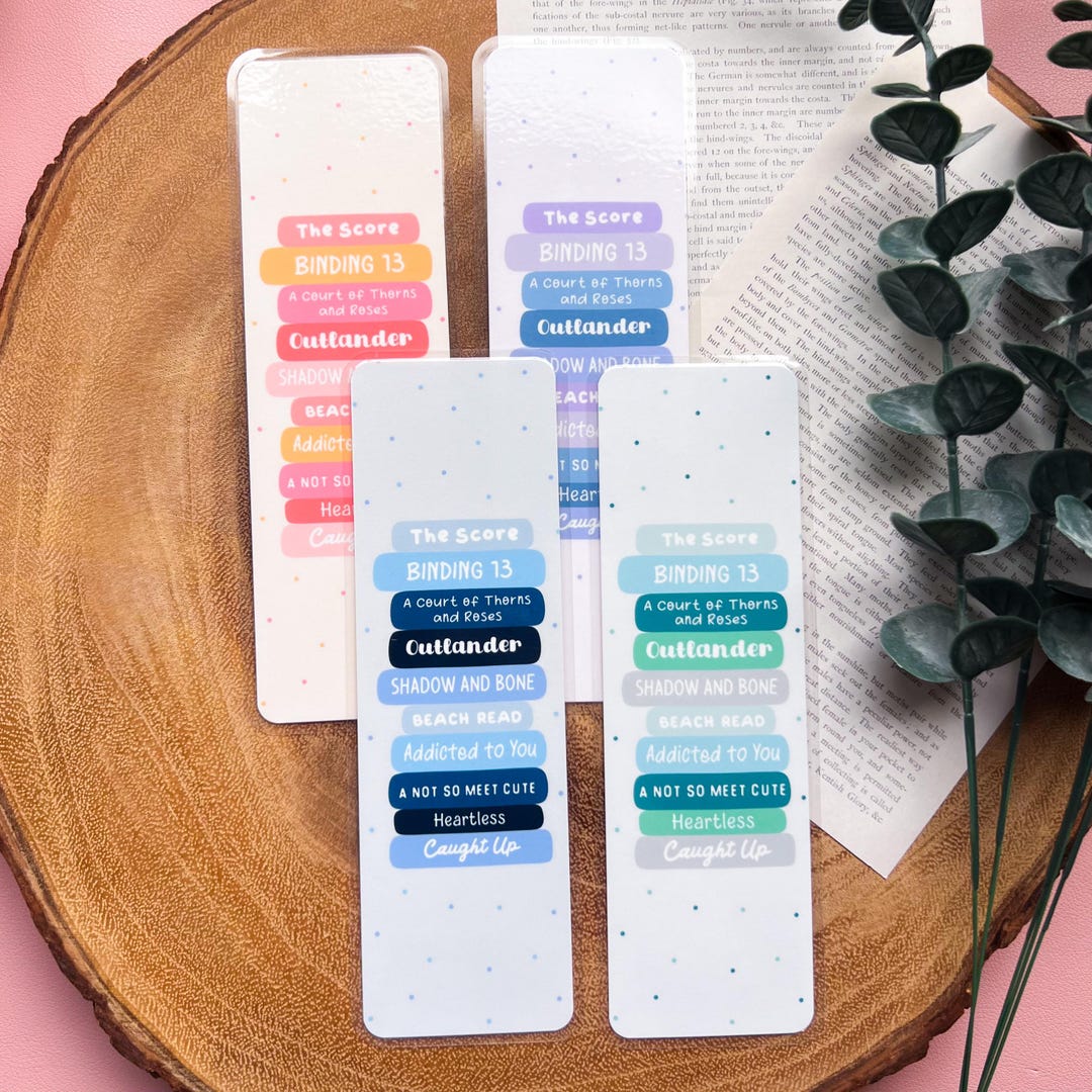 Custom Favorites Book Stack Bookmark, Gift for Book Lovers, Reader ...