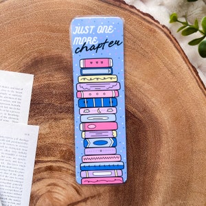 Just One More Chapter Bookmark | Gift for Book Lover, Personalized ...