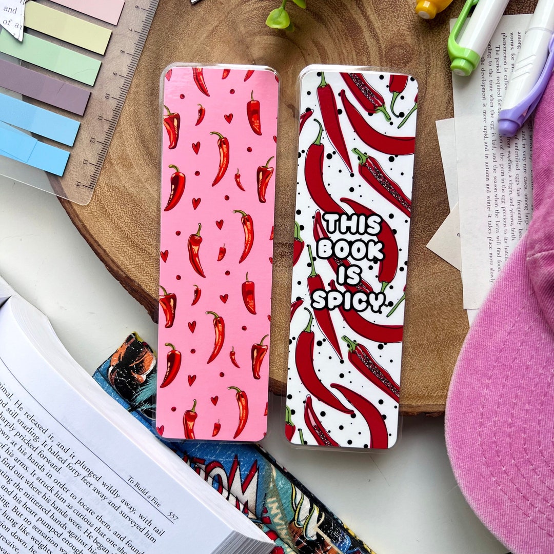 Spicy Smutty Reads Bookmark, Gift for Book Lovers, Personalized Bookish ...