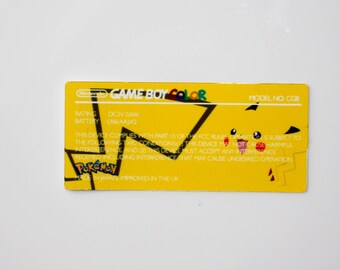 Gameboy Color Back Sticker - Etsy