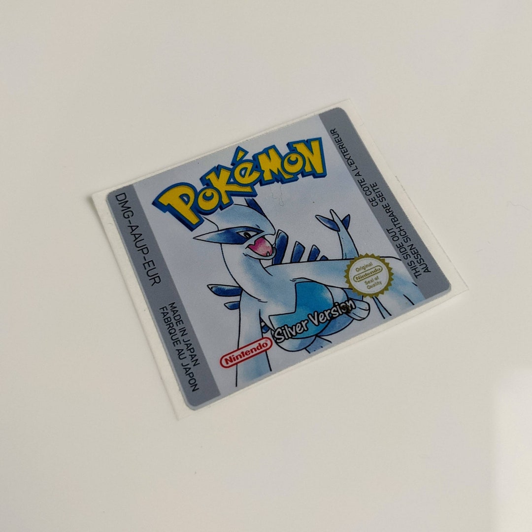Gameboy Pokemon Silver Replacement Cartridge Sticker - Etsy