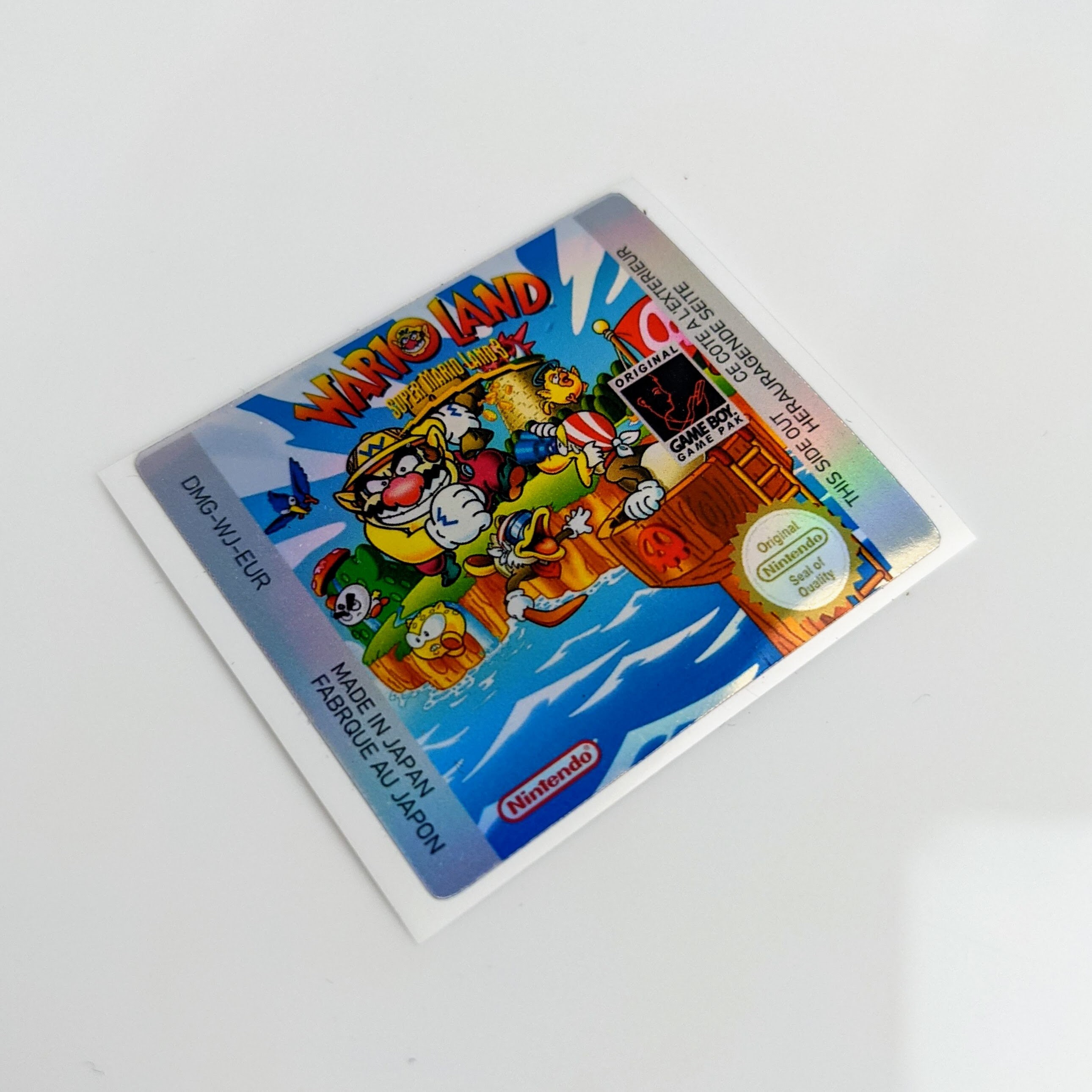 Gameboy Wario Land Holographic Replacement Cartridge Sticker - Etsy
