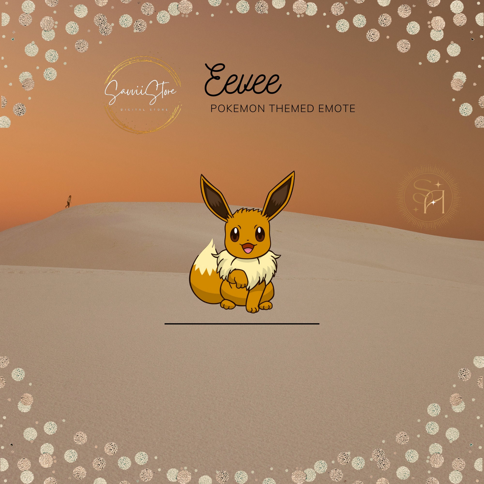 Eevee Twitch Emote, Pokemon, 112x112, Digital Download, Stand-alone ...
