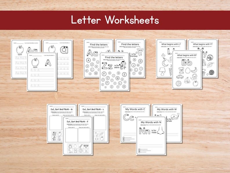 Preschool Mega Workbook Bundle Printable | 600+ Pages ABC, Numbers ...