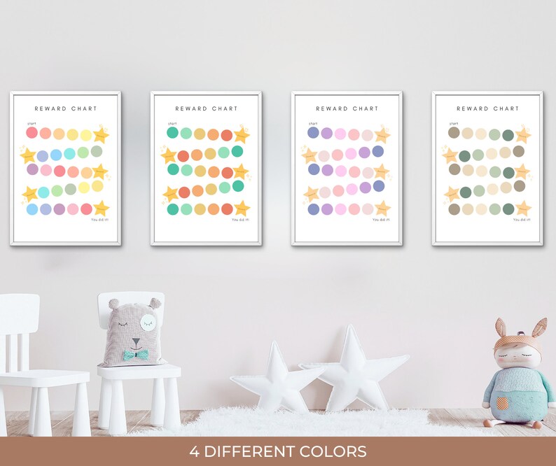 Reward Chart, Reward Chart Printable, Toddler Reward Chart, Kids ...