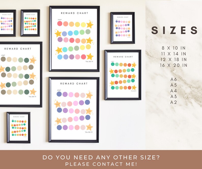 Reward Chart, Reward Chart Printable, Toddler Reward Chart, Kids ...
