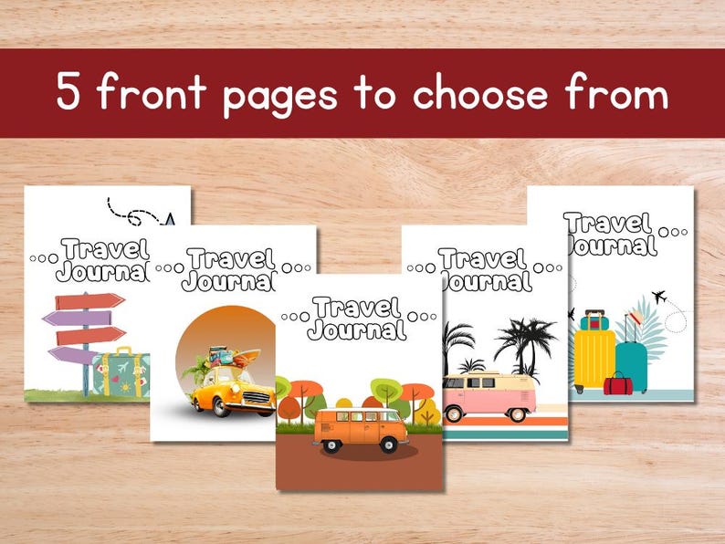 Kid's Travel Journal, Printable, Travel Journal for Kids, Summer Road ...