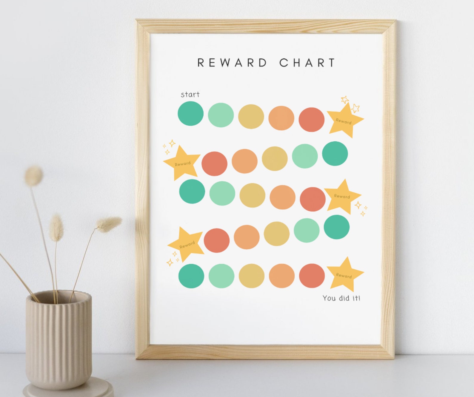 Reward Chart, Reward Chart Printable, Toddler Reward Chart, Kids ...