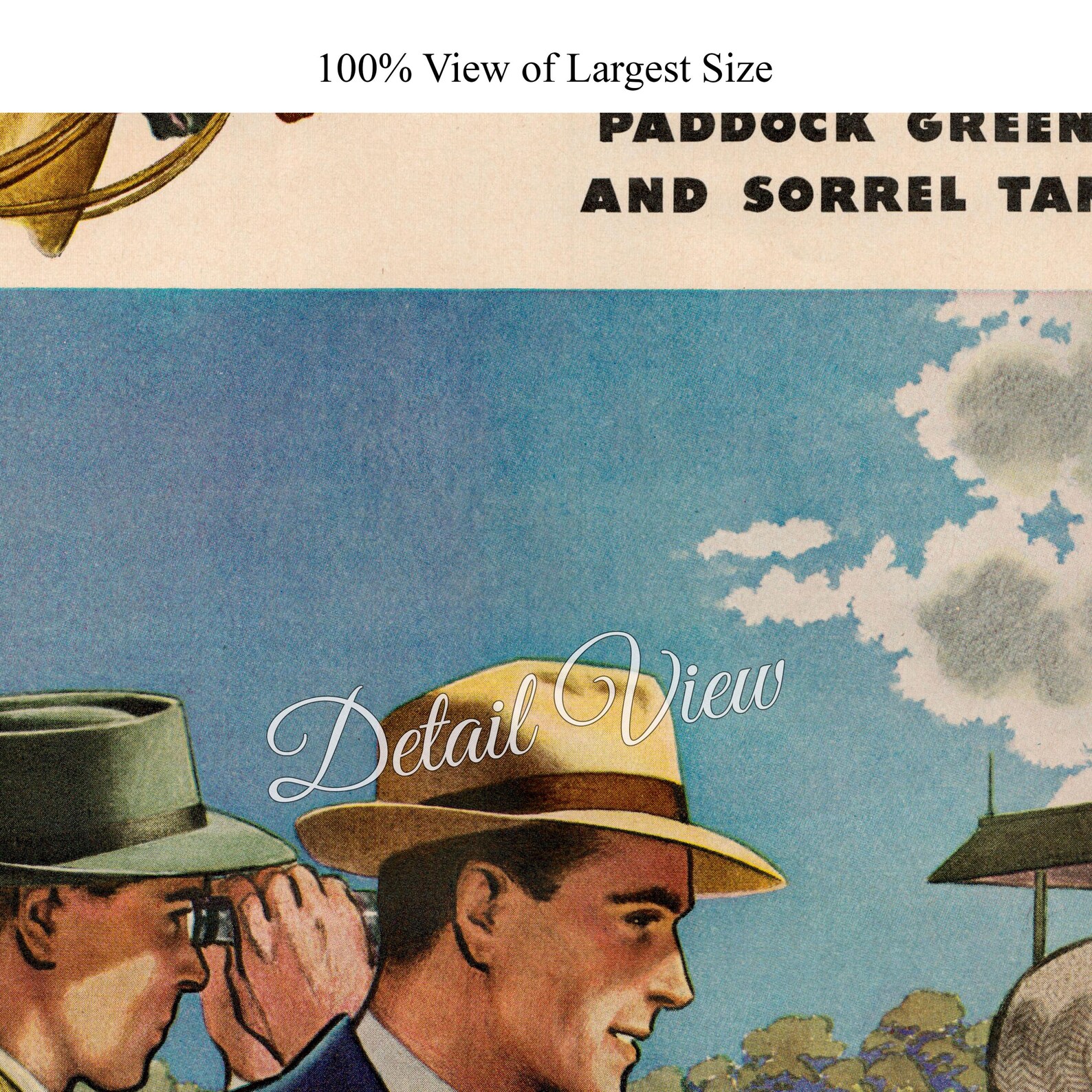 Retro MENS FASHION AD, Vintage Men's Hat Poster, Gift for Him, Vintage ...