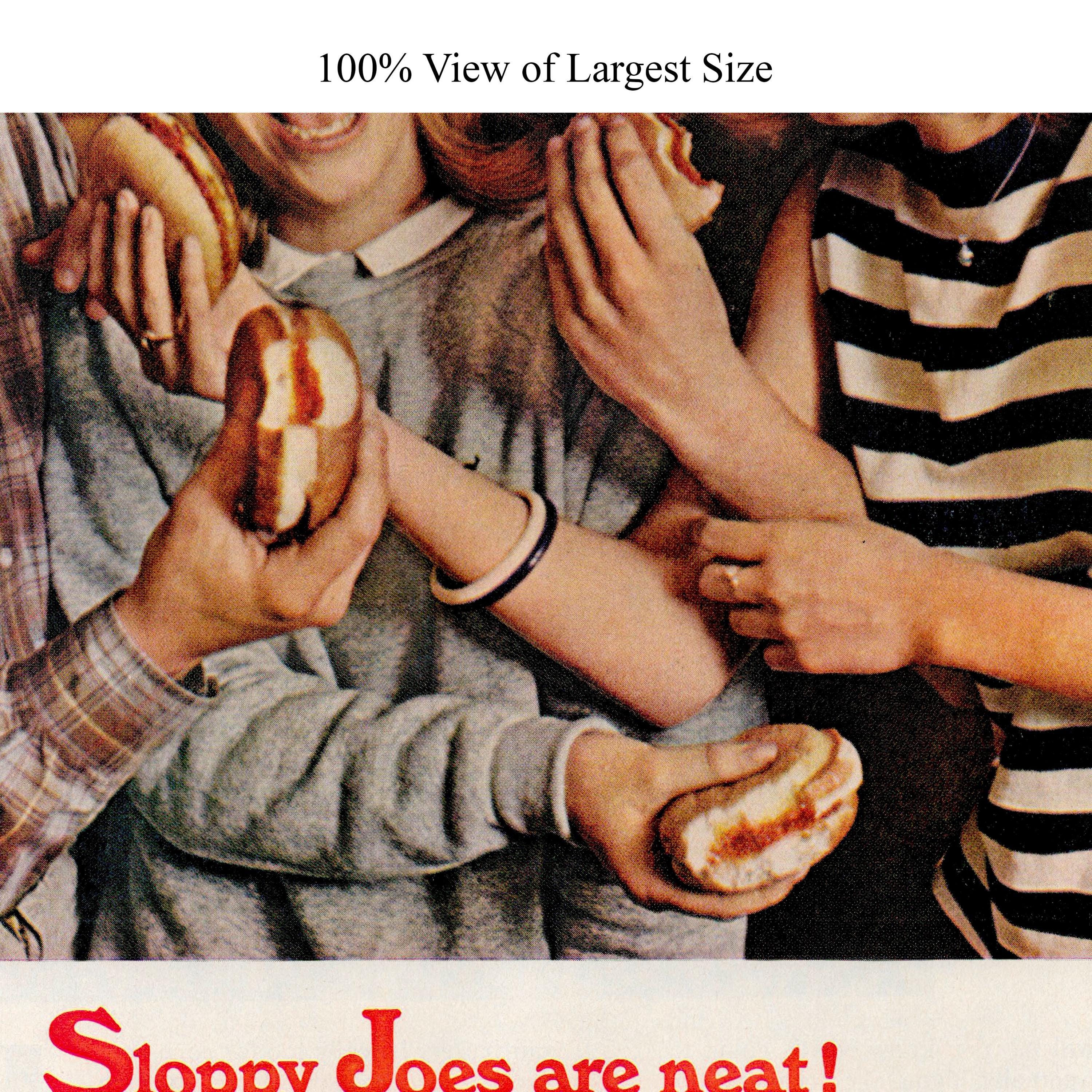 RETRO FOOD POSTER, Canned Food Ad, 1965 Popular Dinner, Retro Kitchen ...