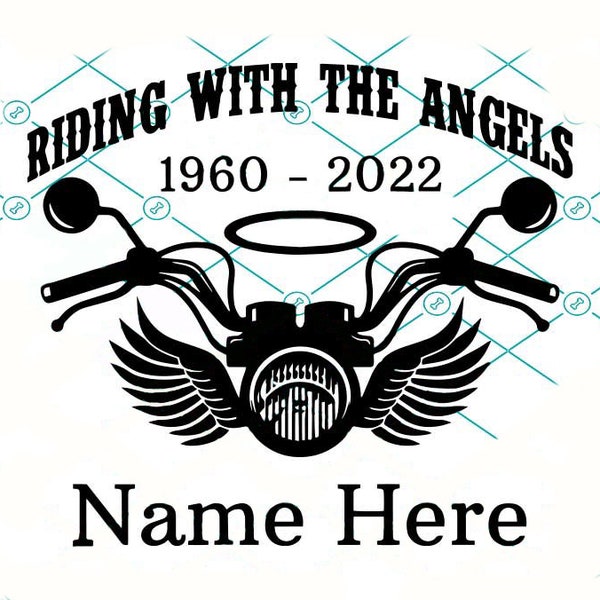 Motorcycle Angel Wing Svg - Etsy