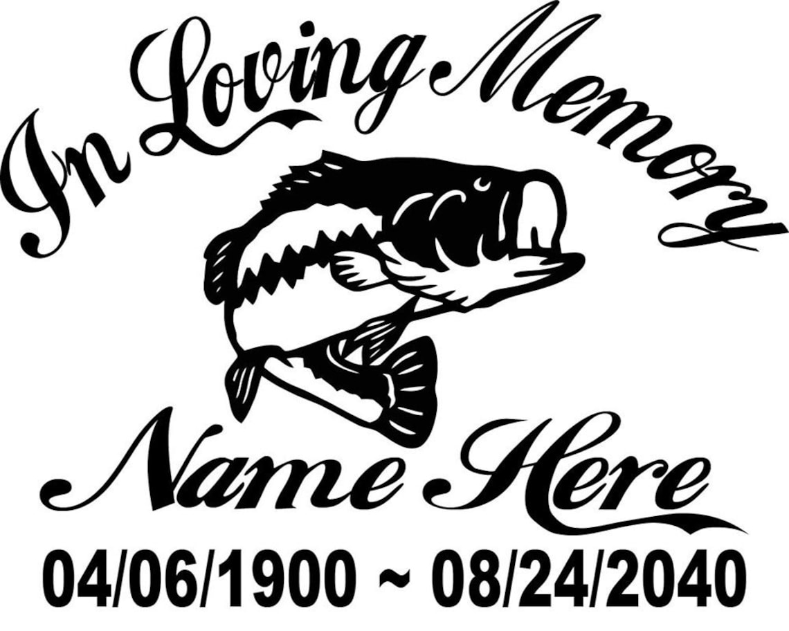 Forever Fishing in Loving Memory Svg, Personalized Fishing Svg ...