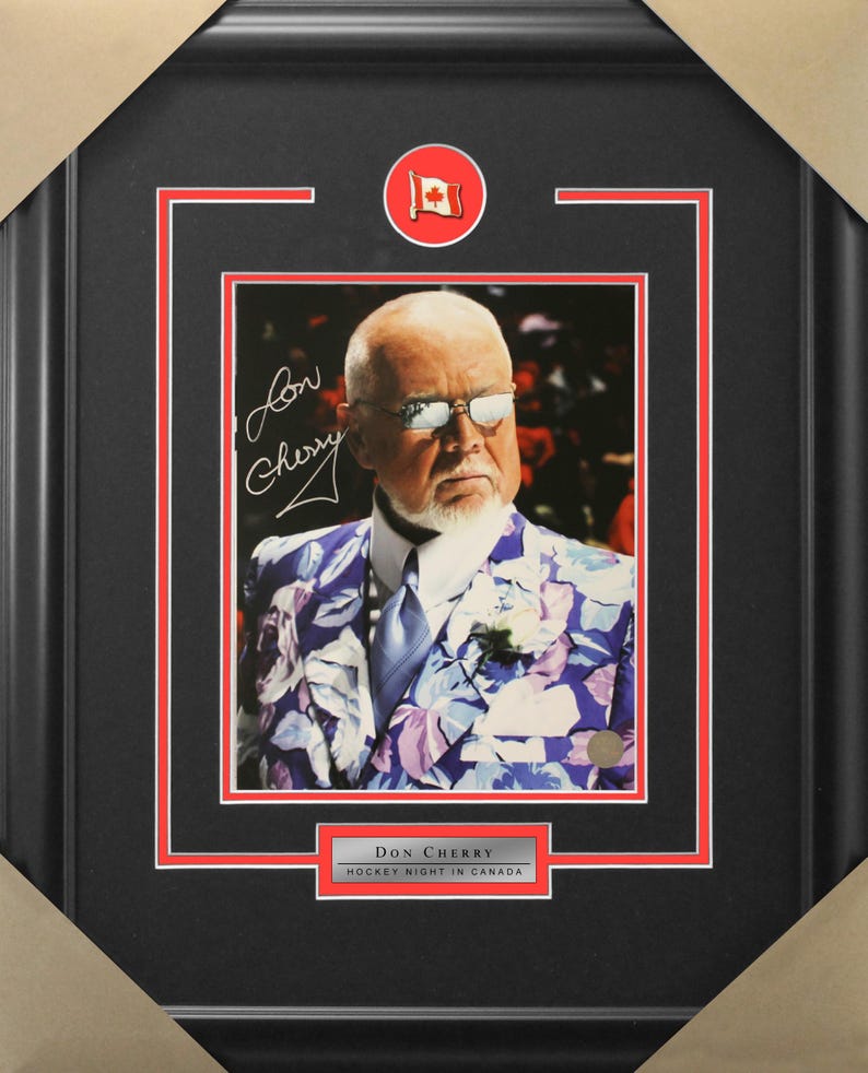 Don Cherry Signed Autograph Hockey Night in Canada 8x10 Framed - Etsy