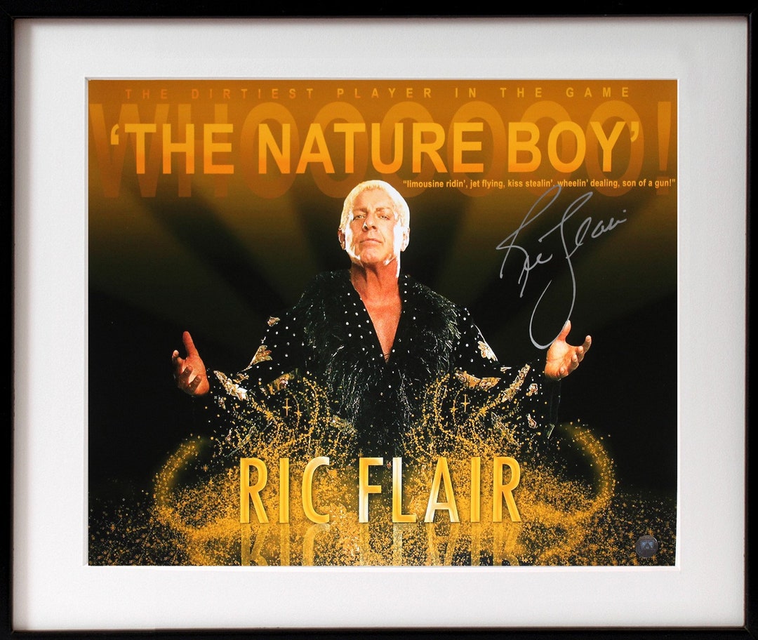 Ric Flair Signed Autograph WCW WWE WWF Wrestling 16x20 Framed - Etsy
