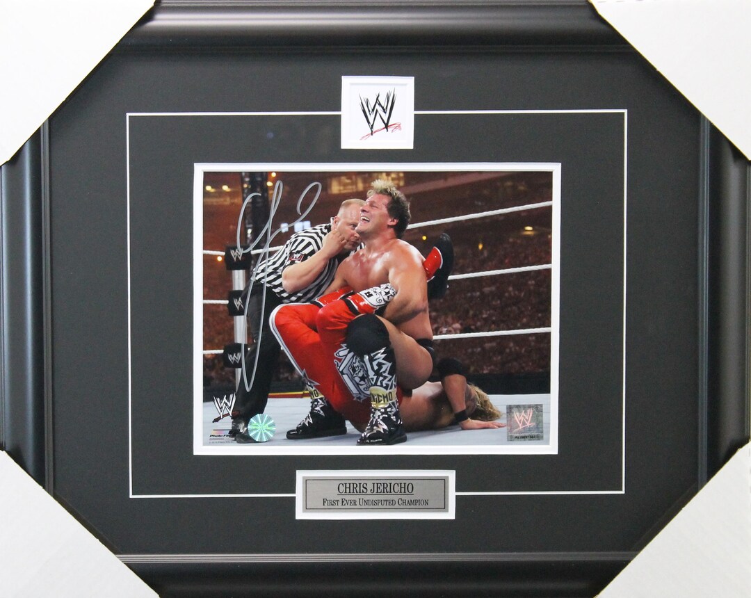 Chris Jericho Signed Autograph AEW WWE Wrestling 8x10 Framed - Etsy