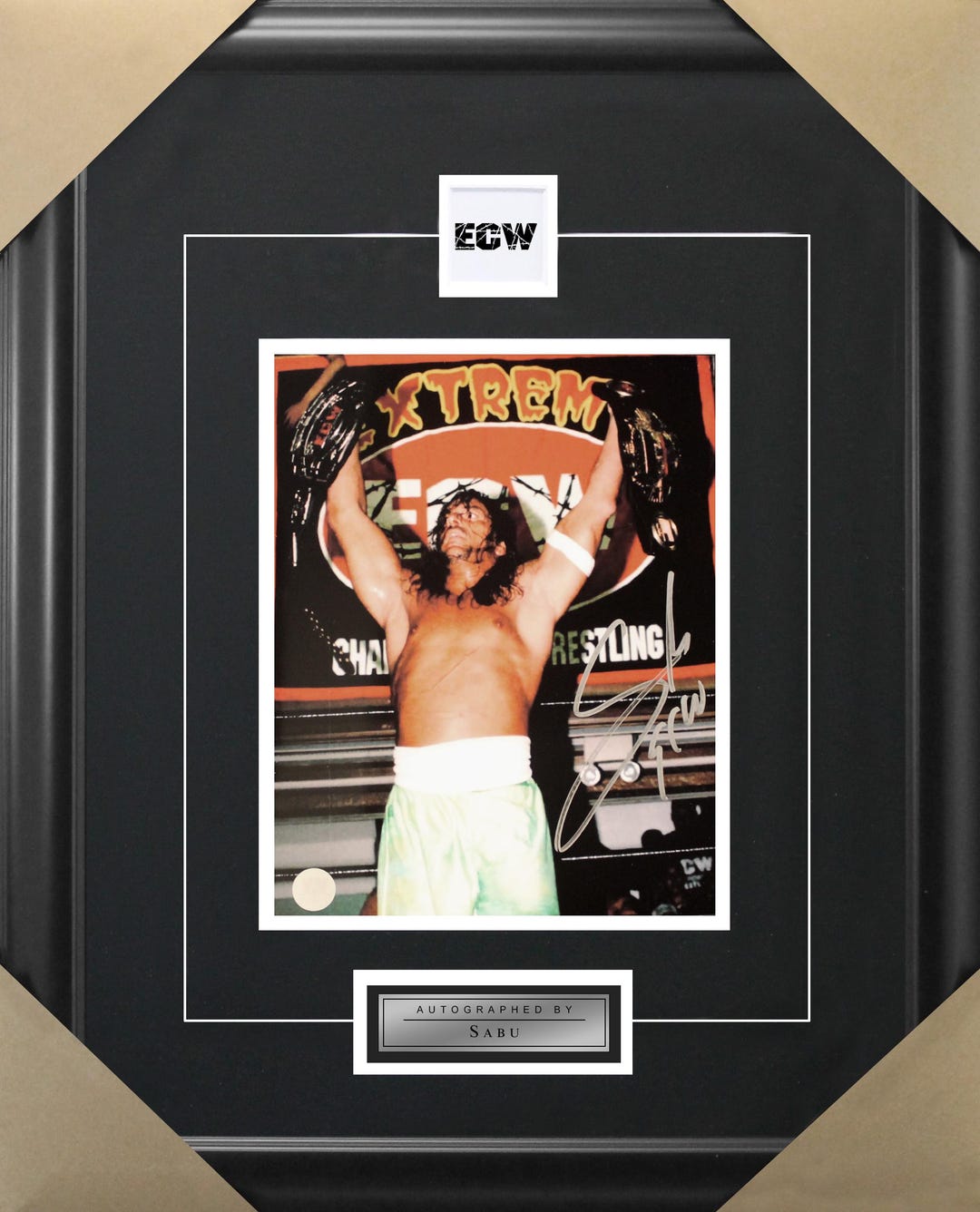 Sabu Signed Autograph WWF WWE ECW Wrestling 8x10 Framed - Etsy