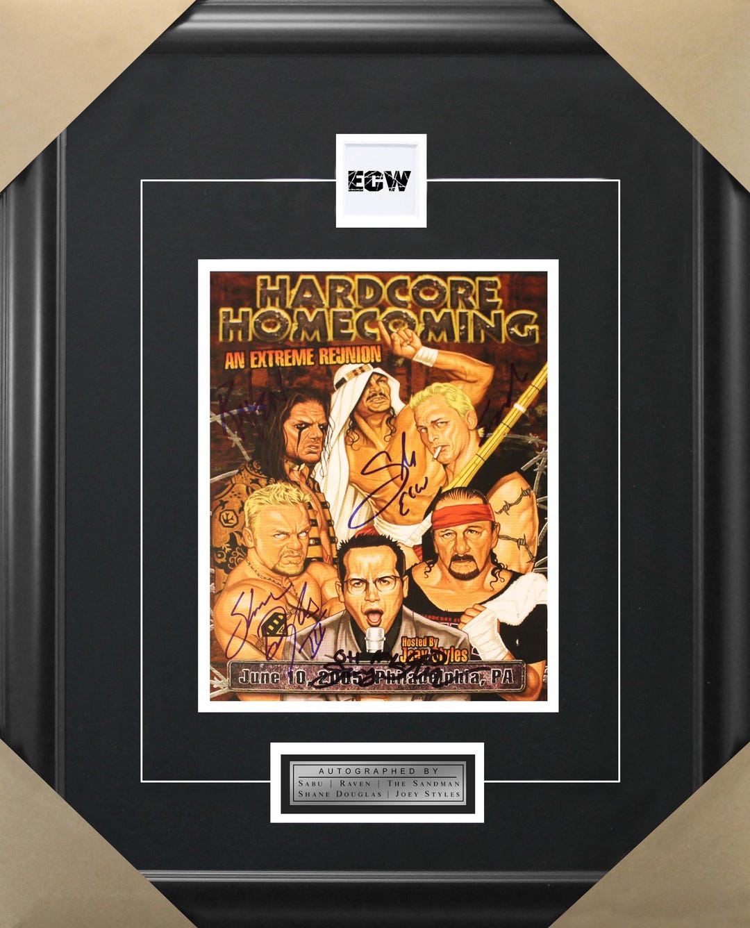 Sabu Raven Sandman Douglas Styles Signed Autograph ECW Wrestling 8x10 ...