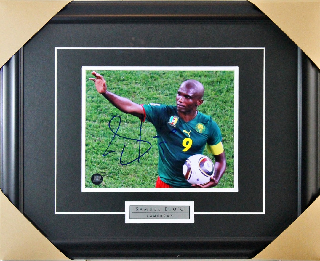 Samuel Eto'o Signed Autograph Cameroon Soccer 8x10 Framed - Etsy