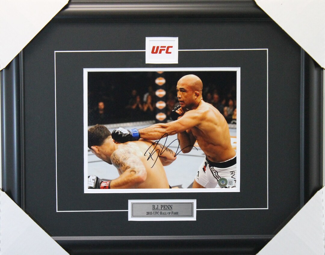 BJ Penn Signed Autograph UFC MMA 8x10 Framed - Etsy