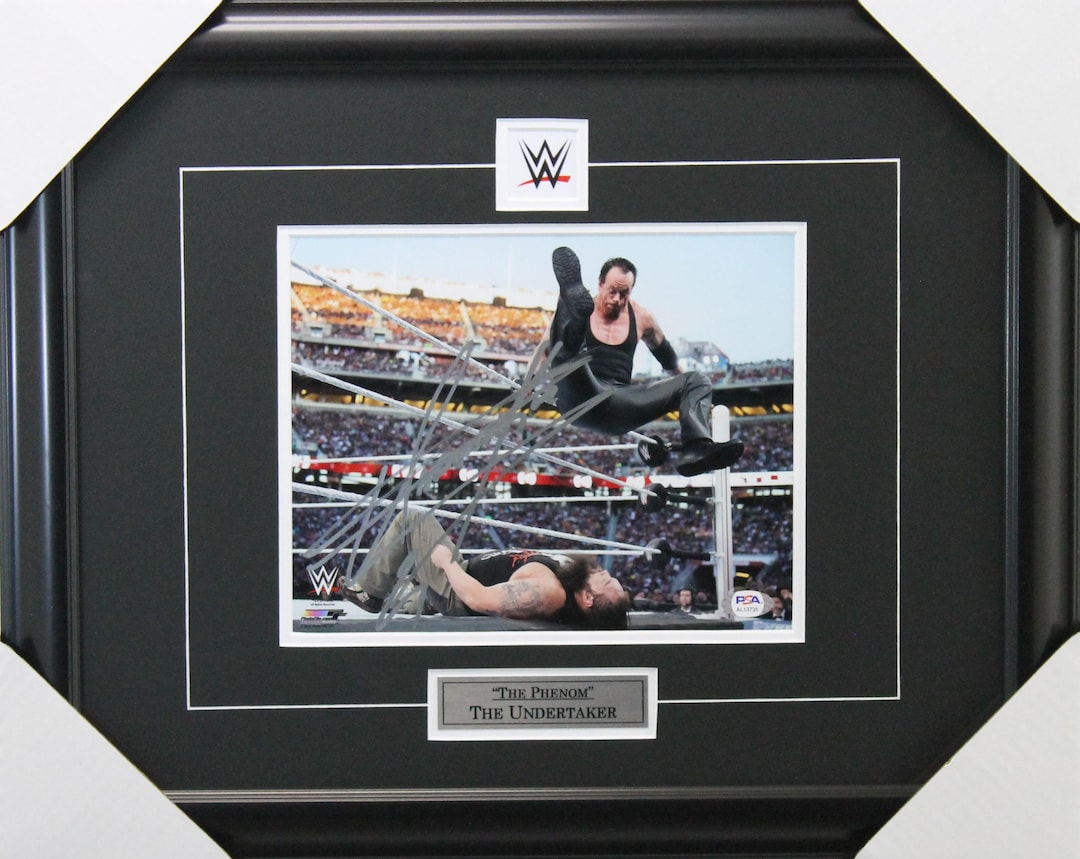 The Undertaker Signed Autograph WWF WWE Wrestling 8x10 Framed - Etsy