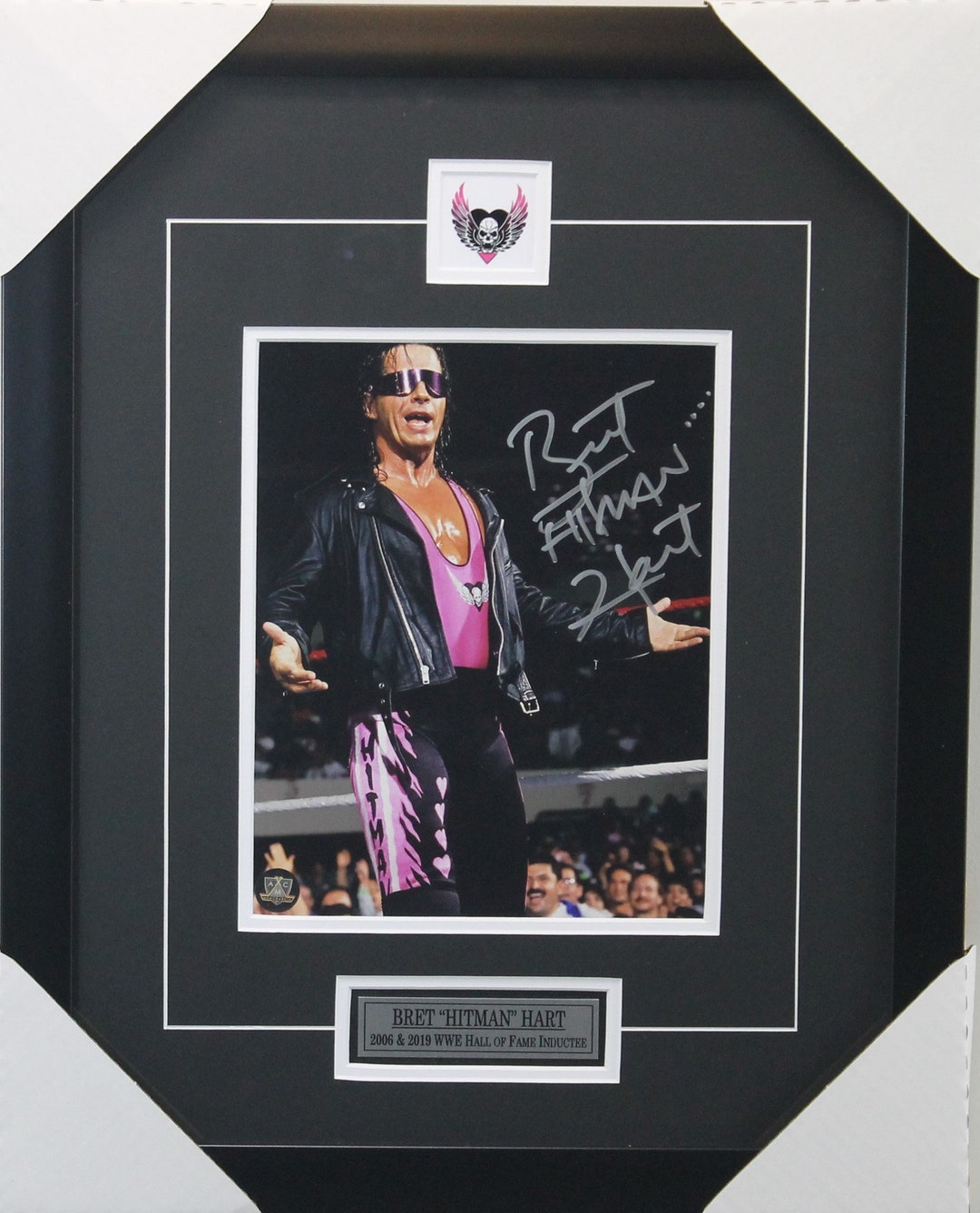 Bret Hitman Hart Signed Autograph WWF WWE Wrestling 8x10 Framed - Etsy