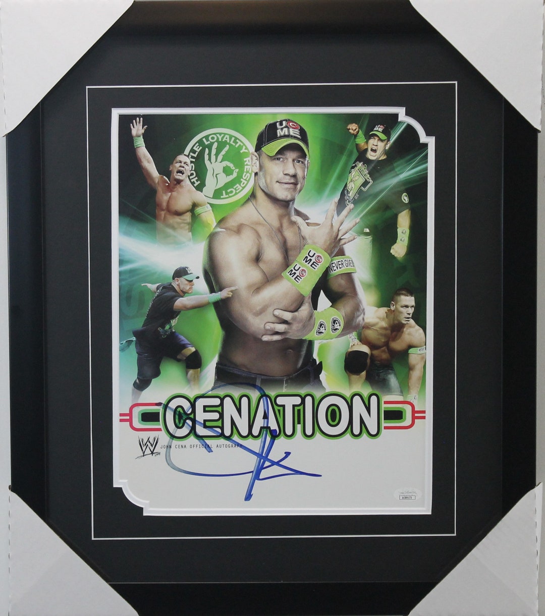 John Cena Signed Autograph WWE WWF Wrestling 11x14 Framed - Etsy