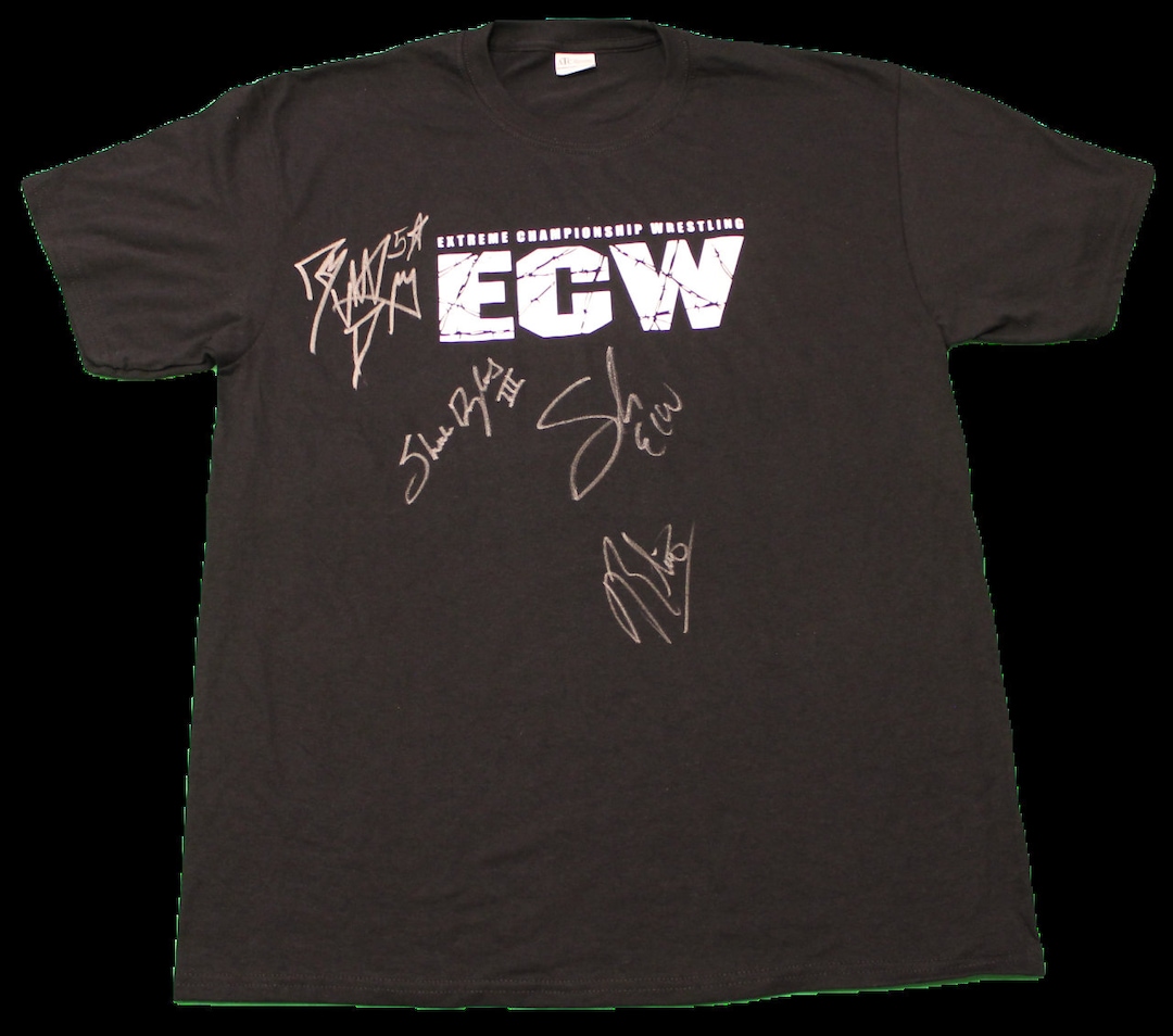 Sabu Shane Douglas Rhino RVD Autographed ECW WWE Wrestling Shirt - Etsy