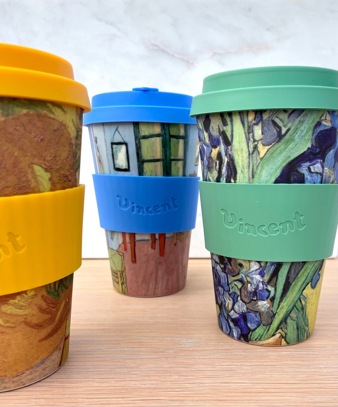 Van Gogh Bamboo Reusable Coffee Cups | Gifting | New Home | Coffee ...