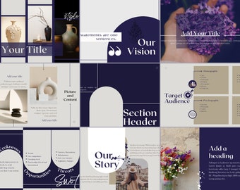 Violet Ppt Template - Etsy