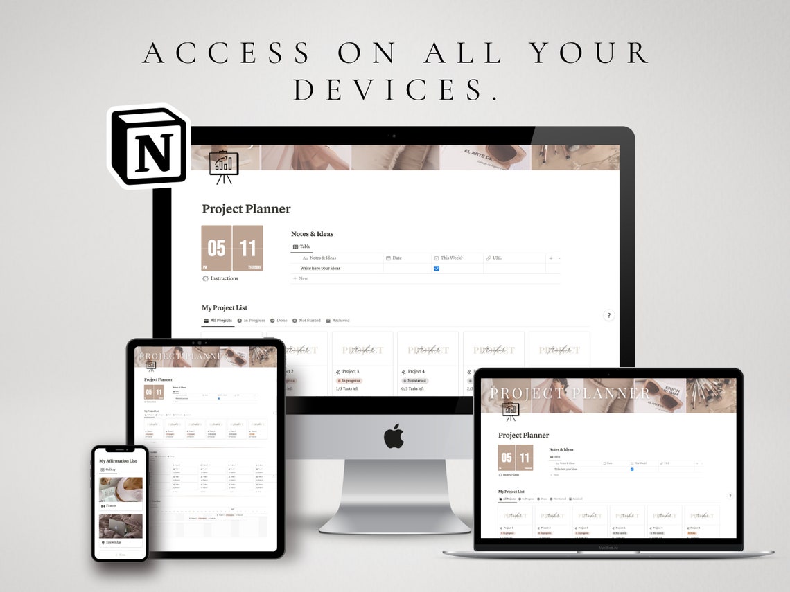 Notion Template | Notion Project Management Template | Digital Project ...
