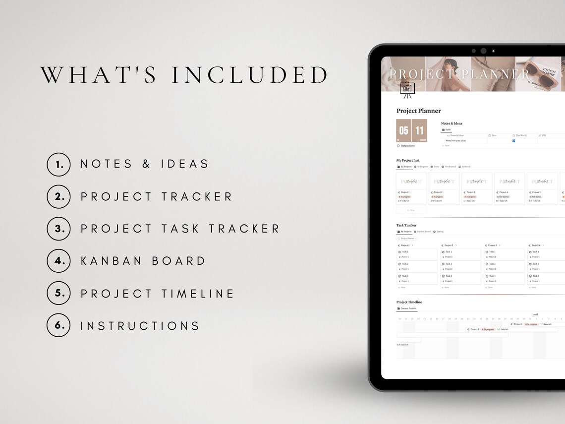 Notion Template | Notion Project Management Template | Digital Project ...