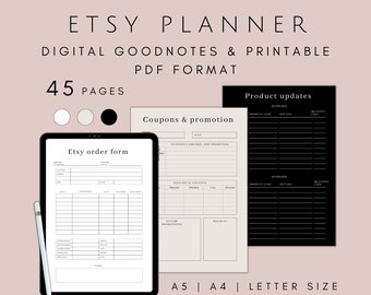 Printable Etsy Seller Planner Etsy Shop Business Plan Etsy