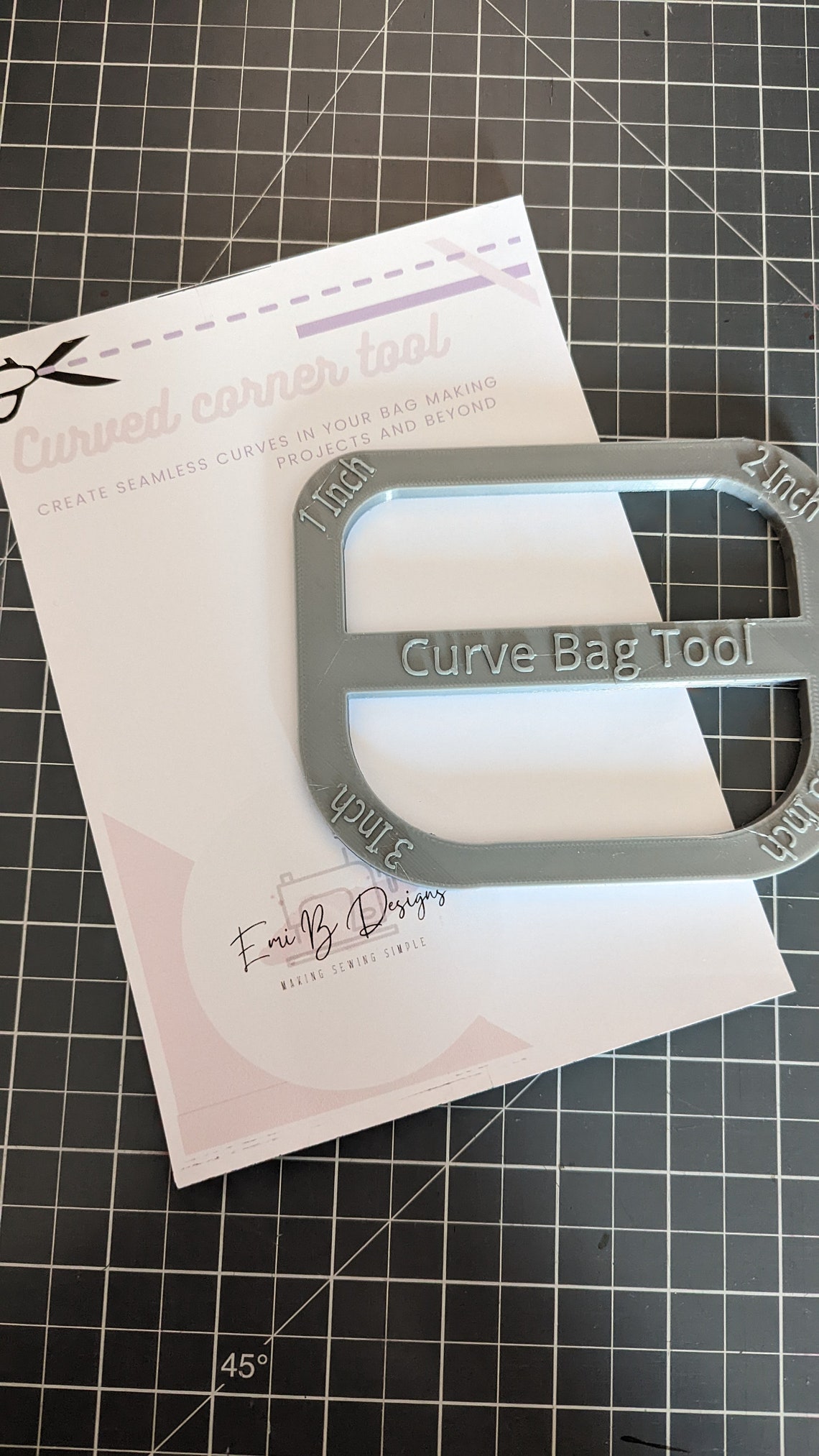 Curved Corner Tool Curved Bag Ruler Curved Corner Tool Bag - Etsy